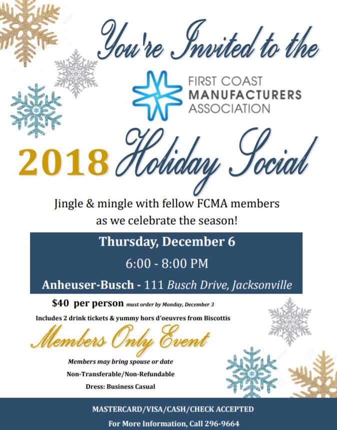 FCMA Holiday Social - First Coast Manufacturers Association