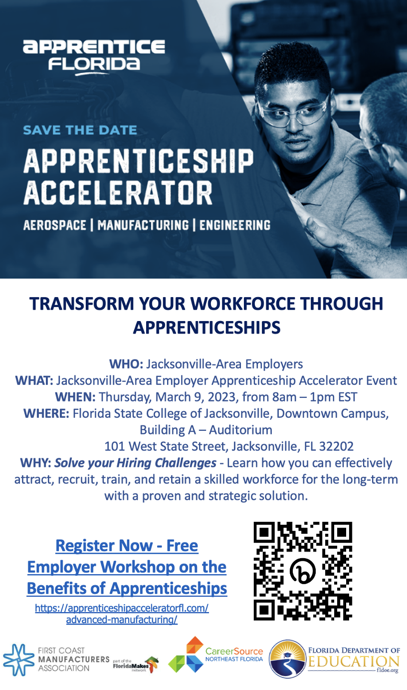Apprenticeship Accelerator - First Coast Manufacturers Association