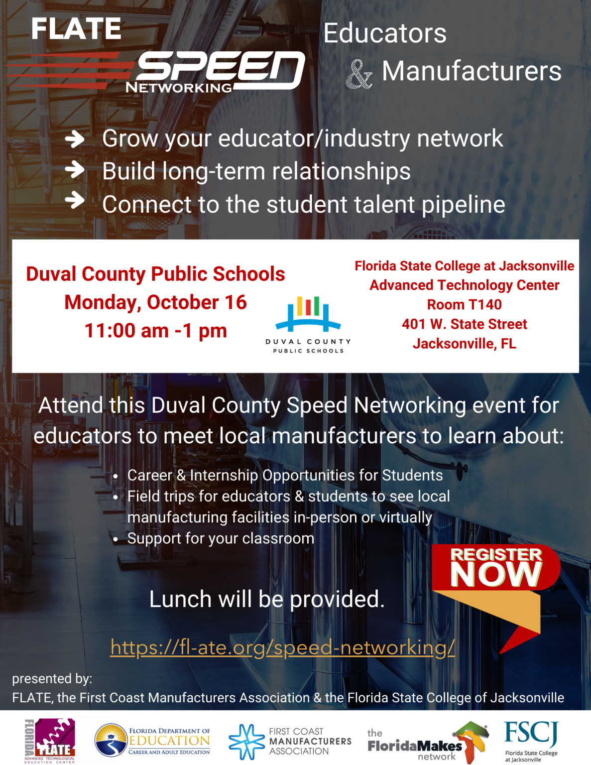Speed Networking Duval Flyer PNG 10162023 - First Coast Manufacturers ...